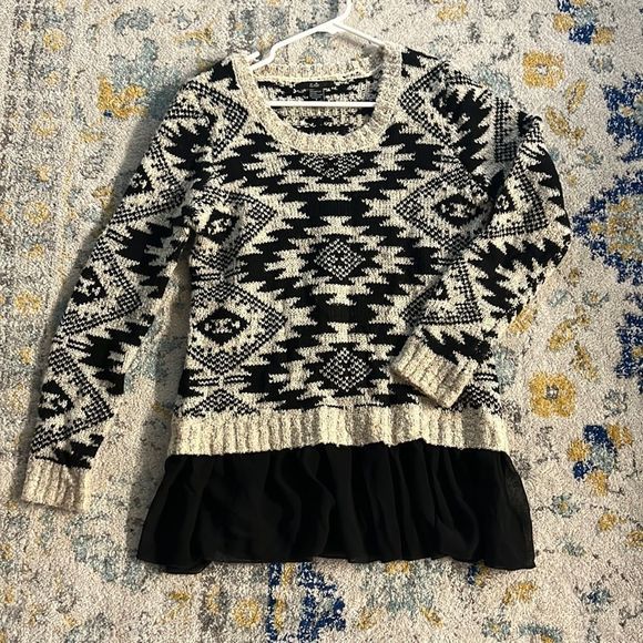 Sweaters | Neutralknit Sweater With Sheer Underlay | Poshmark